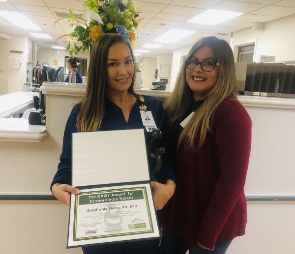 SVMHS Nurse Reunites with Patient for Daisy Award